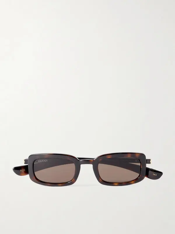 Gucci Rodeo Drive Rectangle Sunglasses - Brown