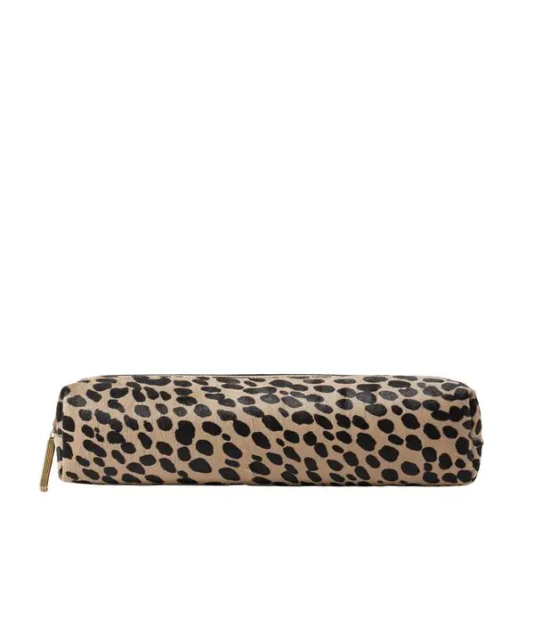 Khaite Kye Leopard-print Calf Hair Clutch - Animal Print