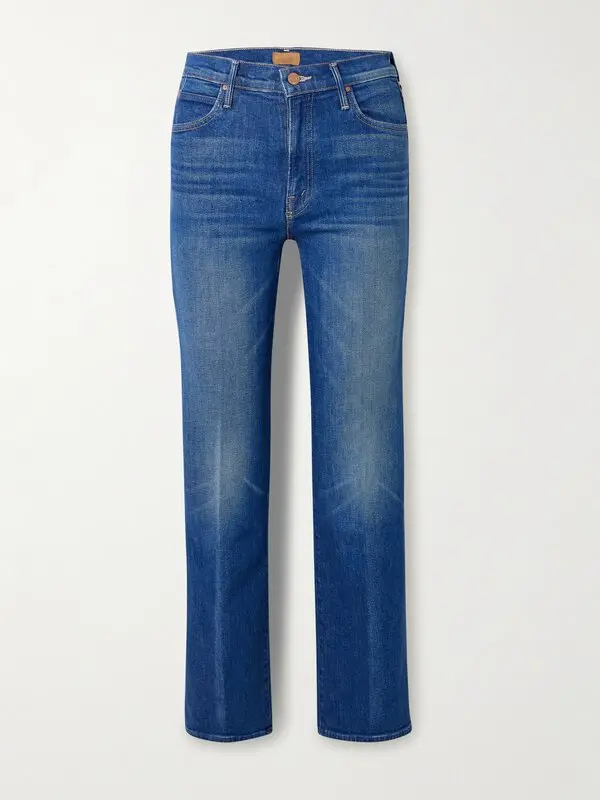 MOTHER The Kick It Flood Mid-rise Straight Jeans