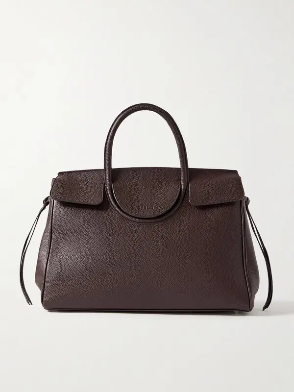 Staud Maude Textured-leather Tote