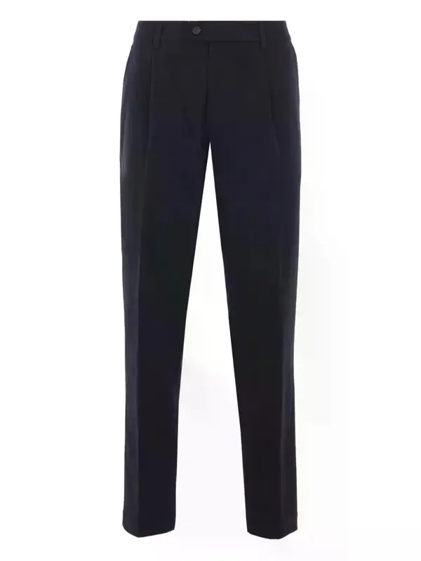Eleventy Pleated Straight Leg Trousers
