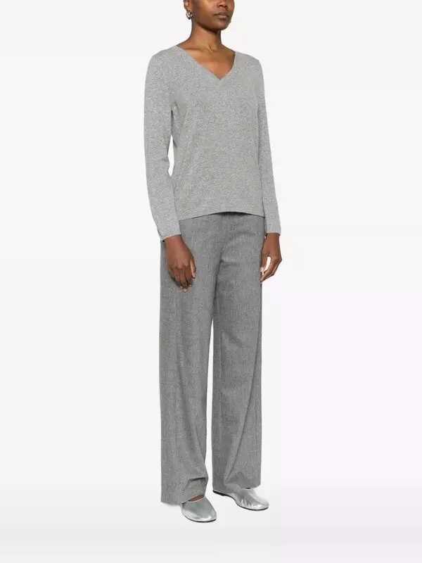 GRAN SASSO V-neck Fine Knit Sweater
