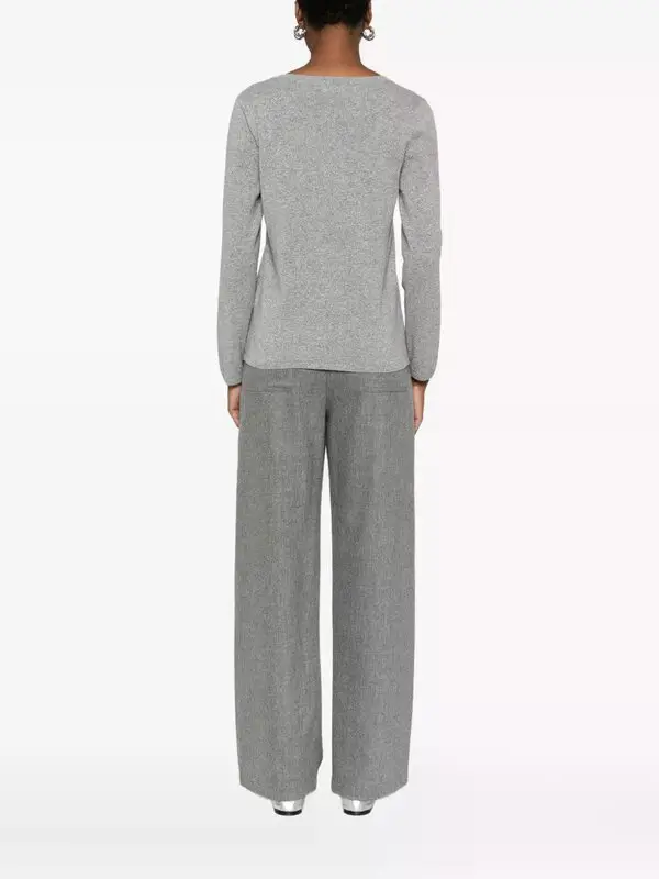 GRAN SASSO V-neck Fine Knit Sweater