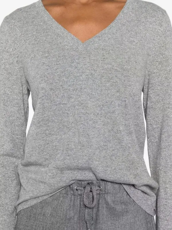GRAN SASSO V-neck Fine Knit Sweater