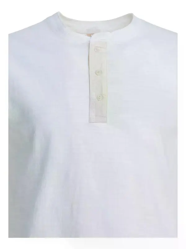 BUZZ RICKSON'S Cotton Henley T-shirt - White