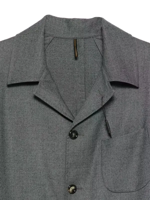 DELL'OGLIO Patch-pocket Single-breasted Suit - Grey