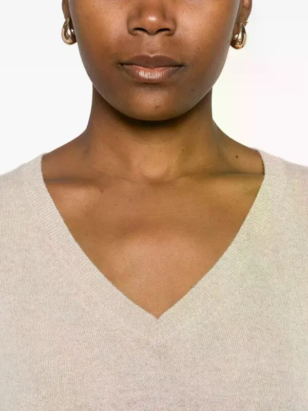 GRAN SASSO V-neck Fine Knit Sweater