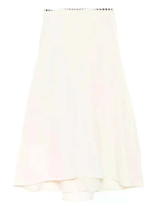 JIL SANDER Buttoned-waist Skirt - Neutrals