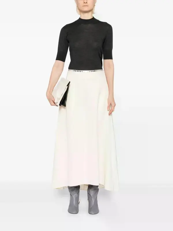 JIL SANDER Buttoned-waist Skirt - Neutrals