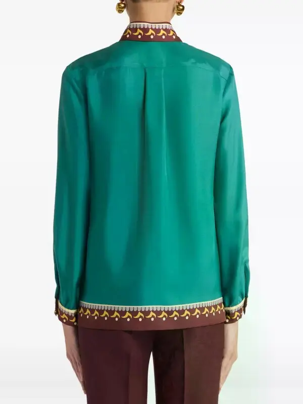 Etro Abstract-print Silk Shirt