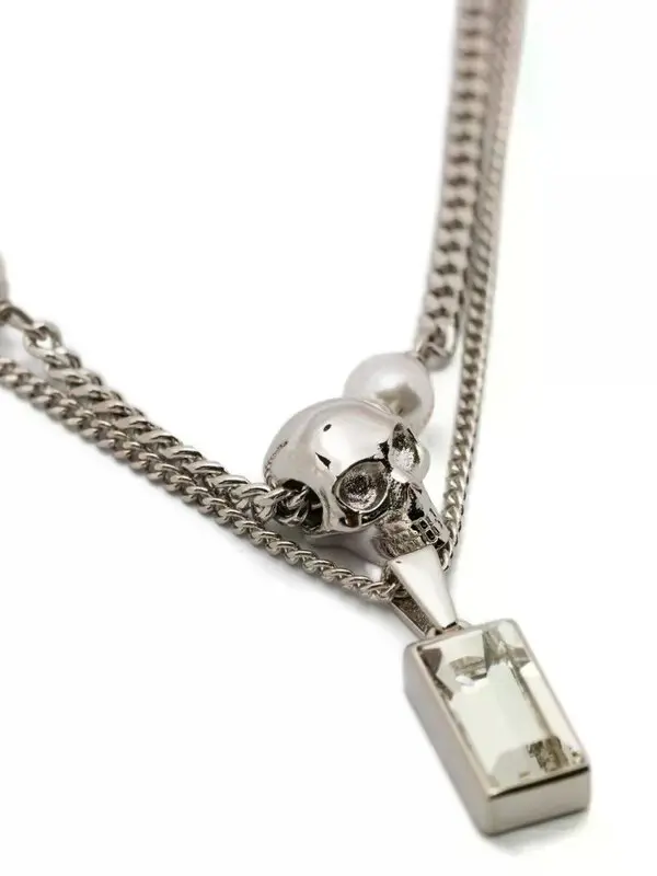Alexander McQueen Skull Brass Necklace