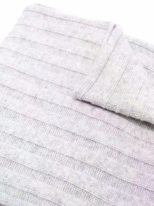 Brunello Cucinelli Ribbed-knit Cashmere Scarf