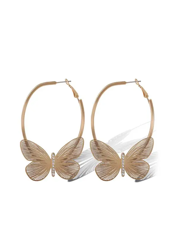 JACMEL Butterfly Hoop Earrings