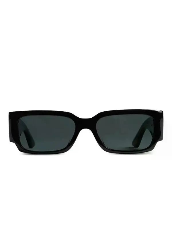 Khaite 1995c Rectangle-frame Sunglasses - Black