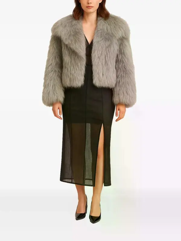 Patrizia Pepe Collared Faux-fur Jacket