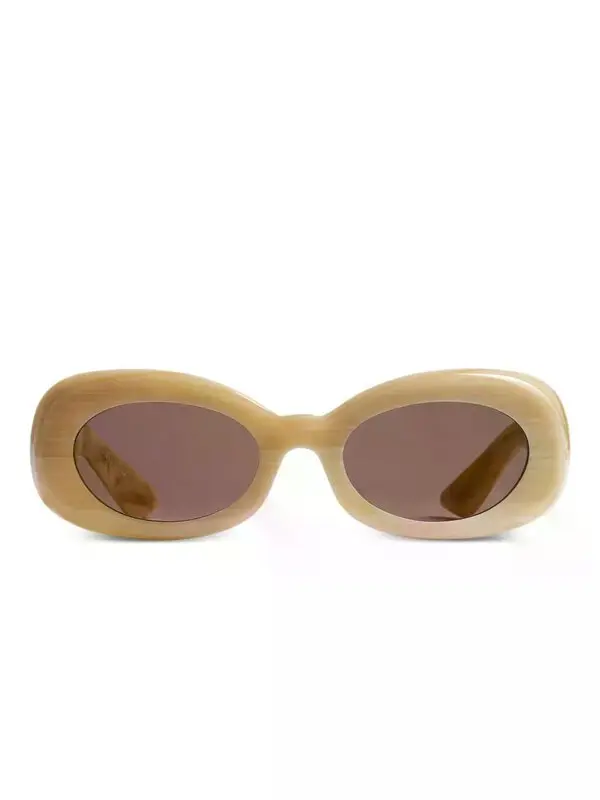 Khaite Oval-frame Sunglasses