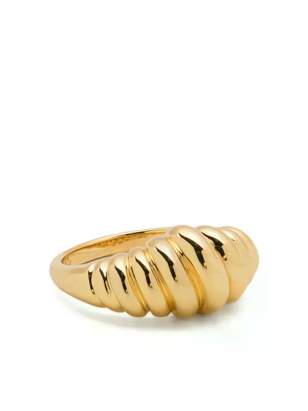 Eddie Borgo 12k Yellow Bombay Rope Ring - Gold
