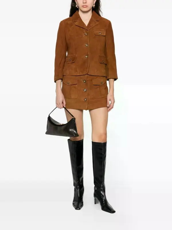 THE GARMENT Suede Pocket Jacket - Brown