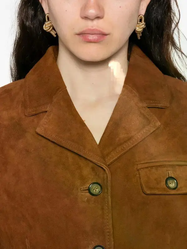 THE GARMENT Suede Pocket Jacket - Brown