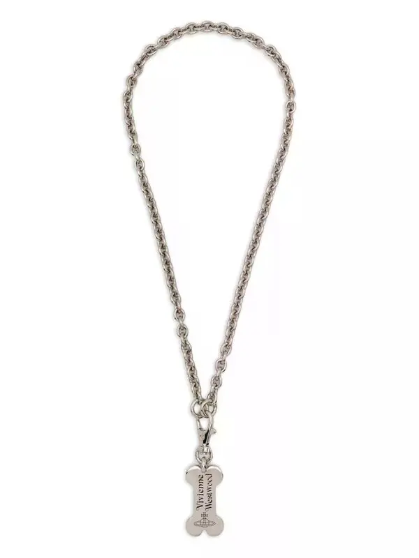 VIVIENNE WESTWOOD Bone Pendant Necklace - Silver