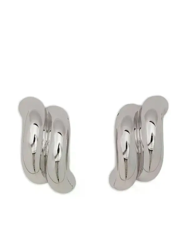 Eddie Borgo Rope Stud Earrings - Silver