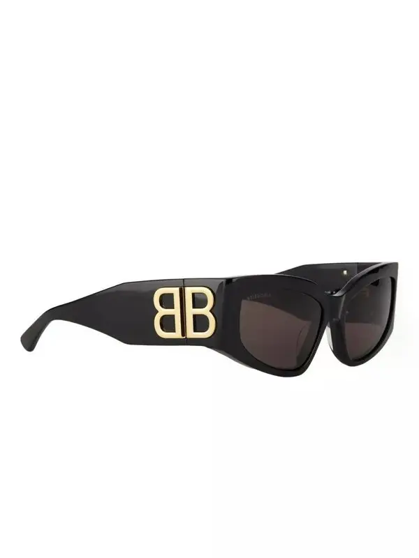Balenciaga Bb-logo Geometric-frame Sunglasses