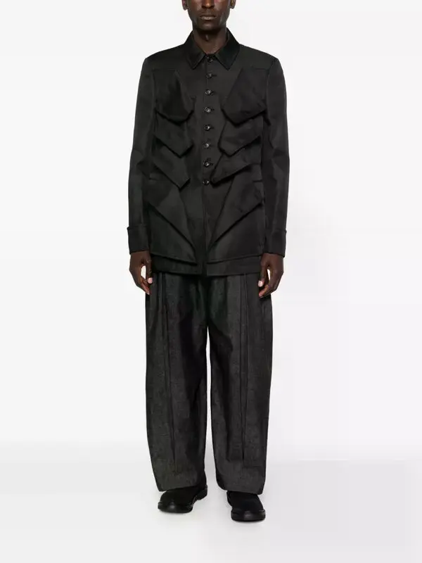 Comme Des Garçons Flap-pocket Jacket