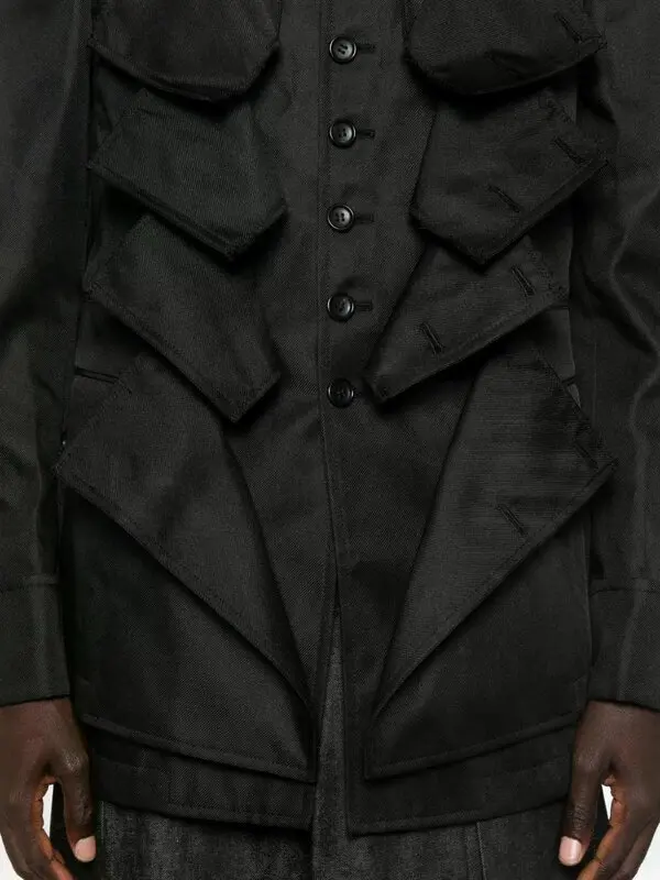 Comme Des Garçons Flap-pocket Jacket