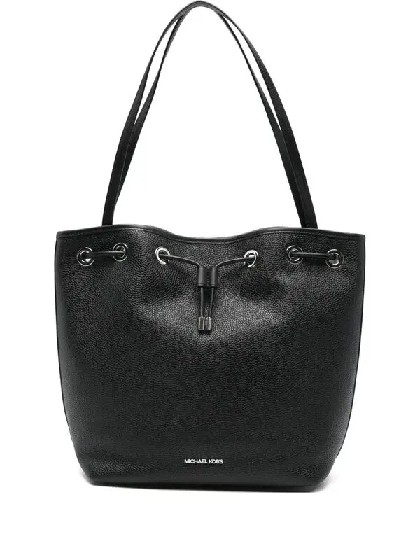 Michael Kors Leather Drawstring Tote