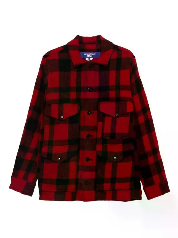 Junya Watanabe Check-print Shirt Jacket - Red
