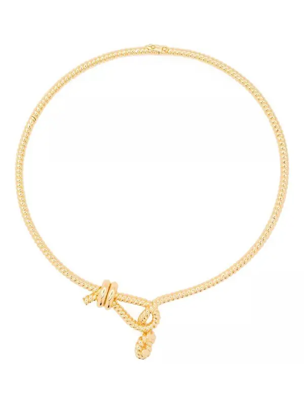 Eddie Borgo Knotted Rope Necklace - Gold