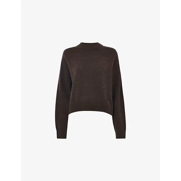 Whistles Wool Jumper With Curved Hem