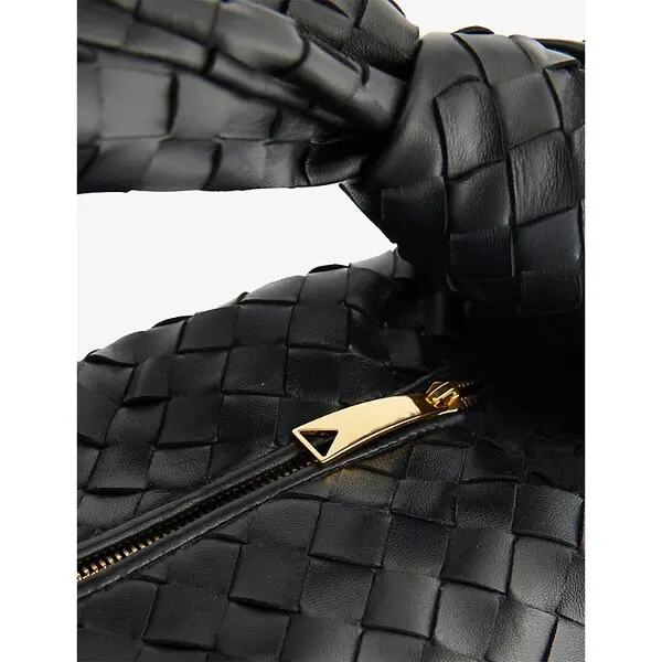 Bottega Veneta Medium Jodie Leather Top-handle Bag - Black