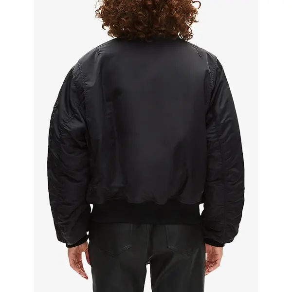 The Kooples X Schott Branded Shell Bomber Jacket