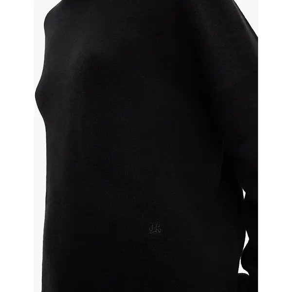 The Kooples Relaxed-fit Cashmere-blend Jumper - Black