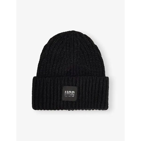 UGG Knitted Ribbed Beanie - Black