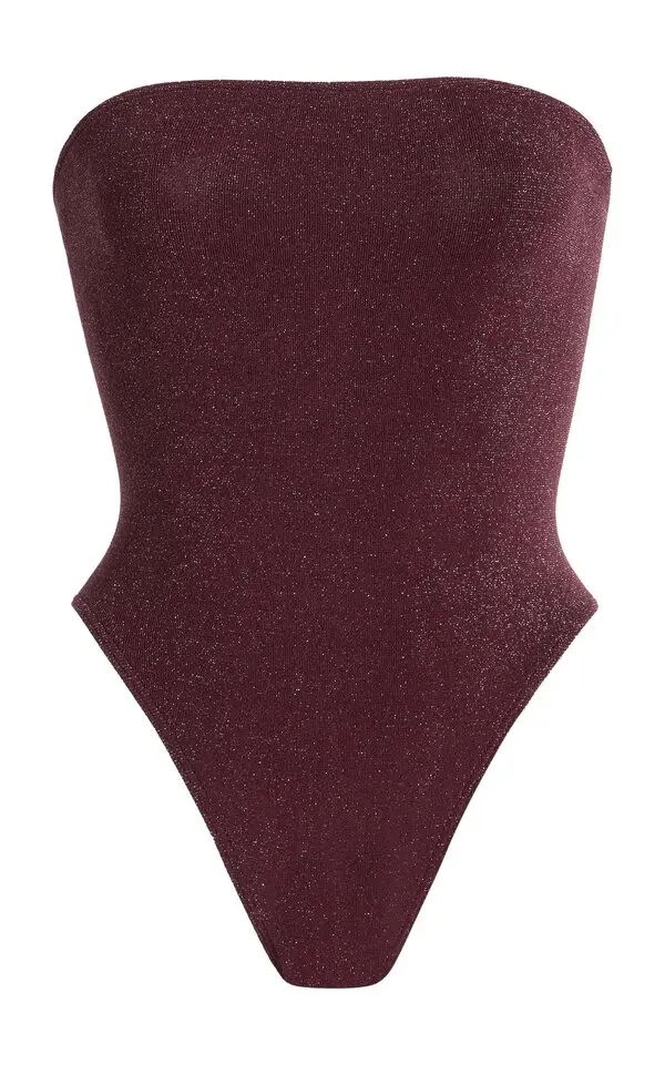Bond Eye Fane Strapless One-piece Swimsuit - Purple
