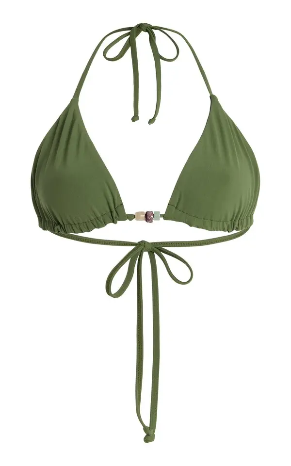 Bond Eye Indi Reversible Bikini Top - Green