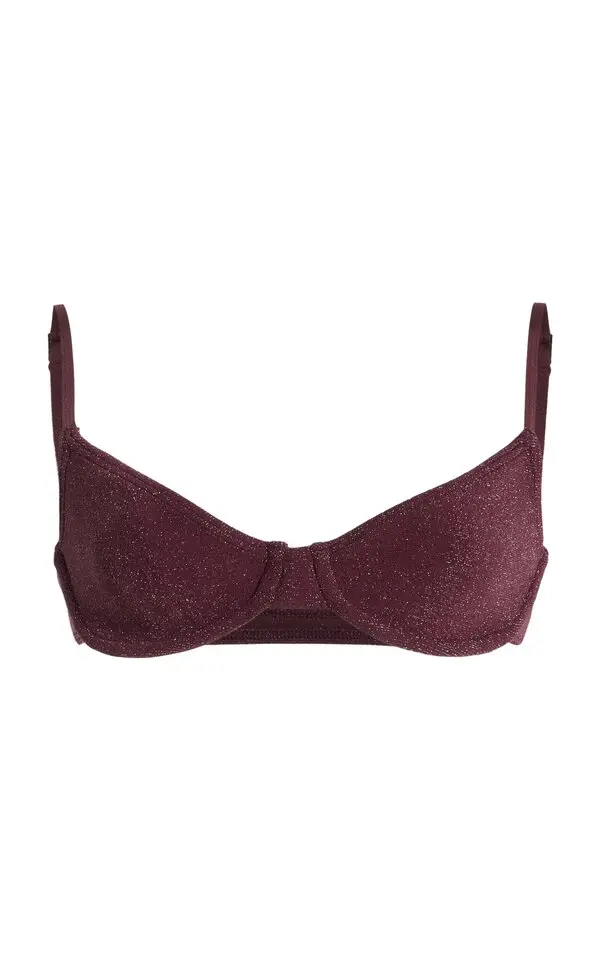 Bond Eye Gracie Balconette Bikini Top - Purple