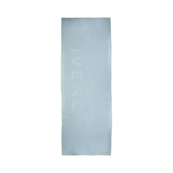Givenchy 4g Oblong Wool Scarf 'ice - Blue