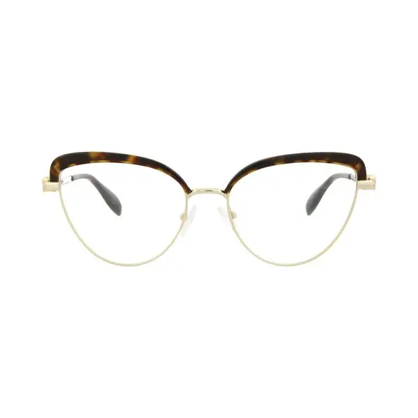 Alexander McQueen Cat Eye-frame Metal Optical Frames - Gold