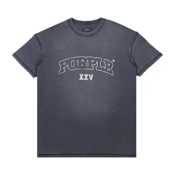 PURPLE BRAND Textured T-shirt - Black