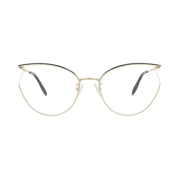 Alexander McQueen Cat Eye-frame Metal Optical Frames - Gold