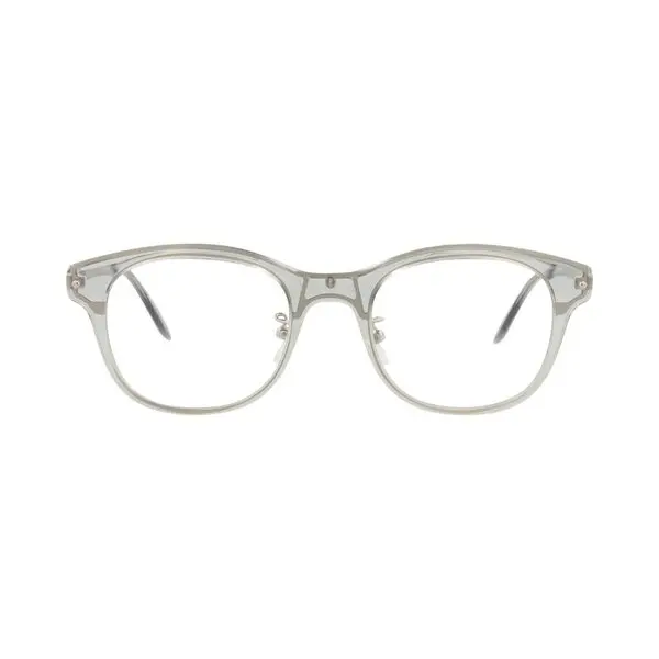 Alexander McQueen Round-frame Acetate Optical Frames - Grey
