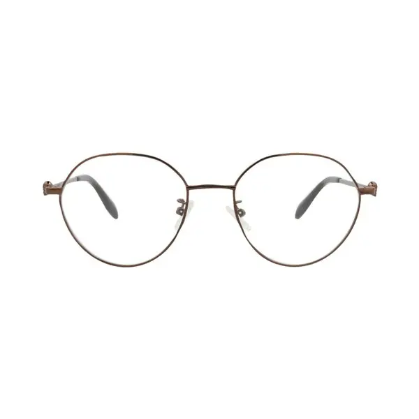 Alexander McQueen Round-frame Optical Frames - Brown