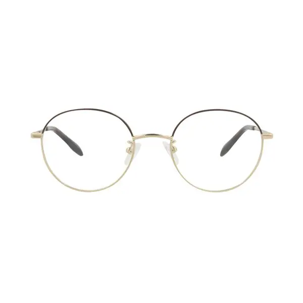 Alexander McQueen Round-frame Optical Frames - Gold