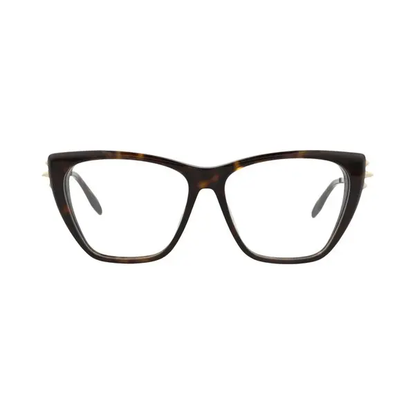 Alexander McQueen Cat-eye Acetate Optical Frames - Gold