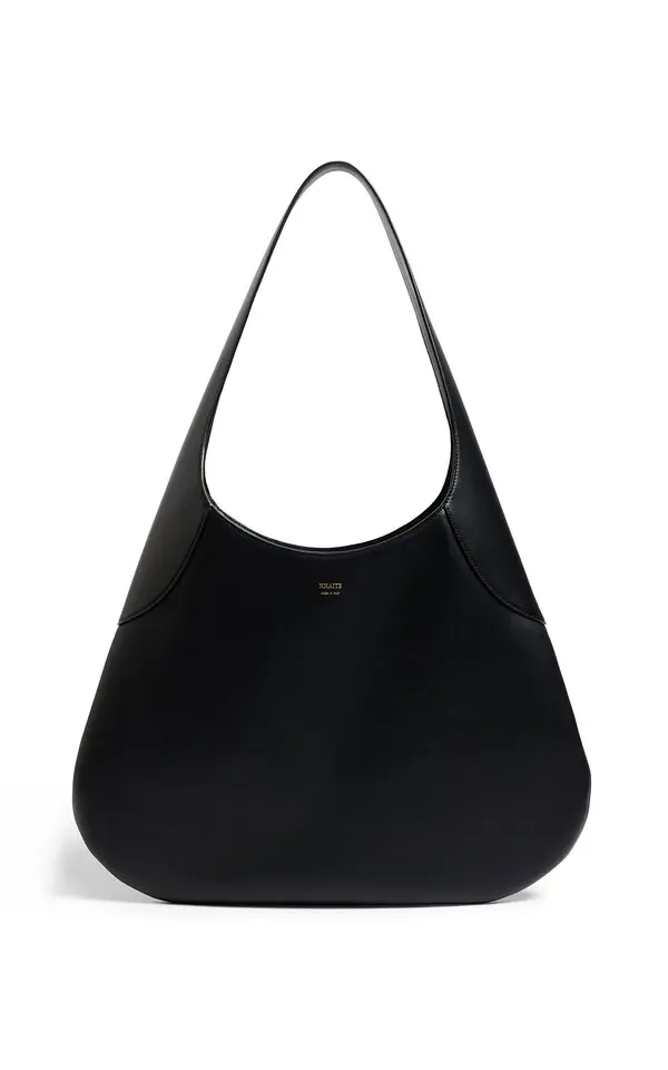 Khaite Joan Large Leather Hobo Bag - Black