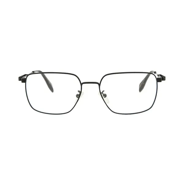 Alexander McQueen Square Metal Optical Frames - Black