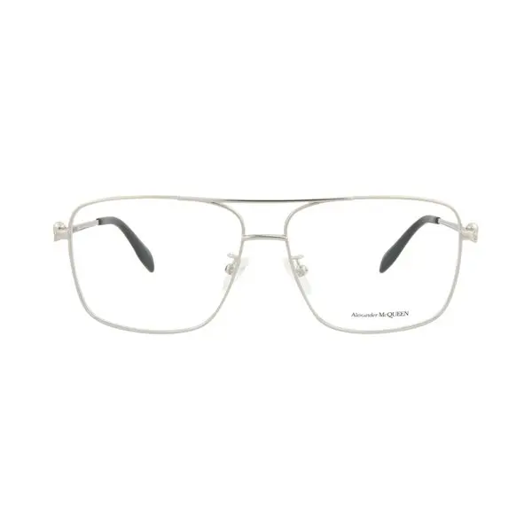 Alexander McQueen Aviator Optical Frames - Silver